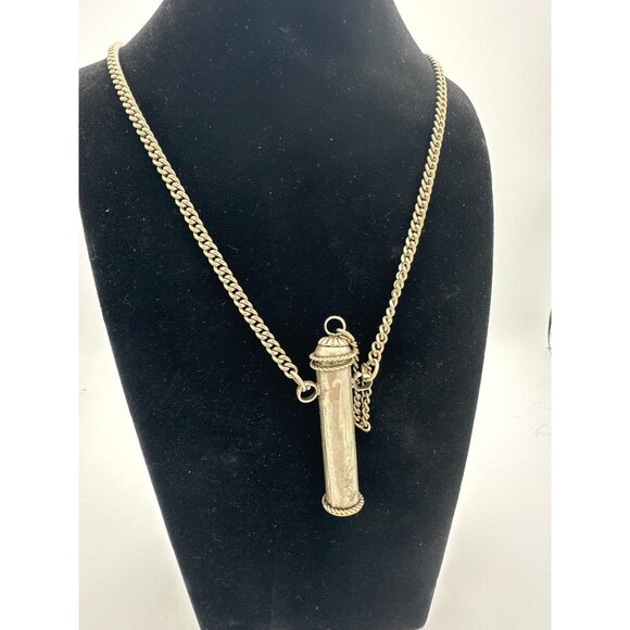 Unbranded | Jewelry | Vintage Secret Compartment Tube Necklace W 24k ...